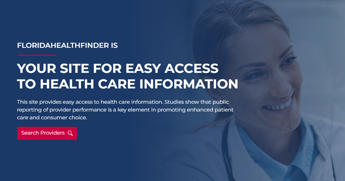 FloridaHealthFinder Order Data Data Dictionary FloridaHealthFinder Order Data Data Dictionary